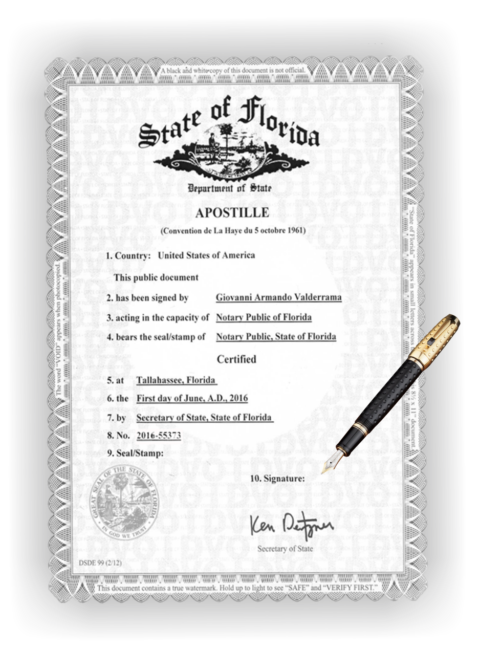 Apostille Documents in Kissimmee and Orlando